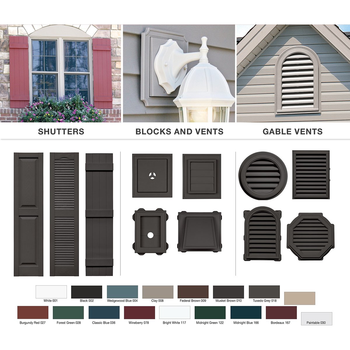 Shutters & Siding Accessories - TopShield